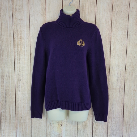 Lauren Ralph Lauren | Sweaters | Y2k Lauren Jean Co Ralph Lauren Purple ...